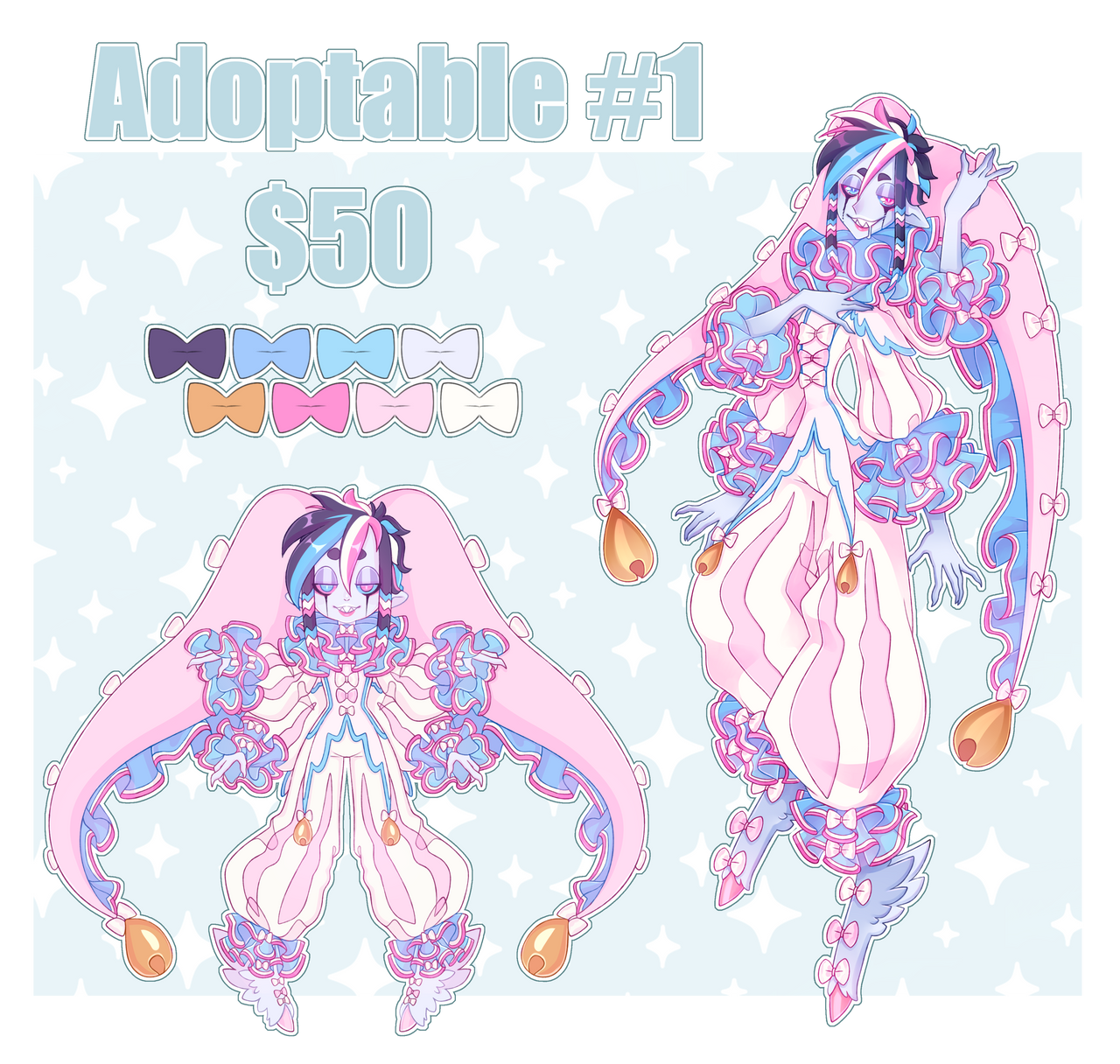 Adoptable 1 Closed By Tailgatescutebooty On Deviantart