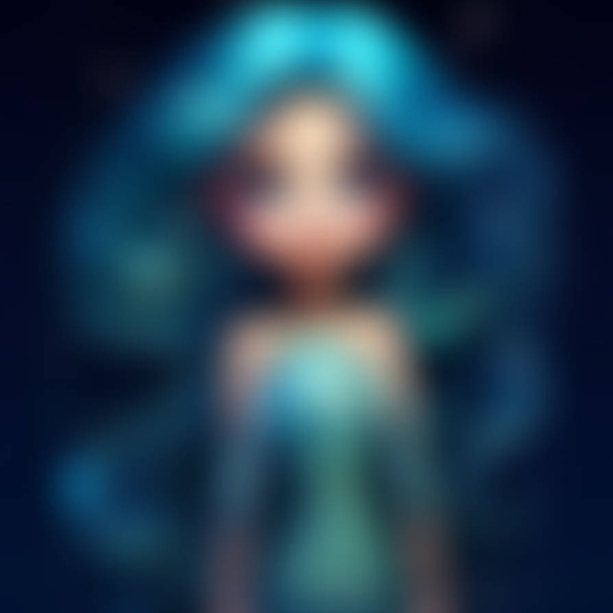 Myfirst009 Mermaid Girl In The Style Of Cute And D By Aiartshop On
