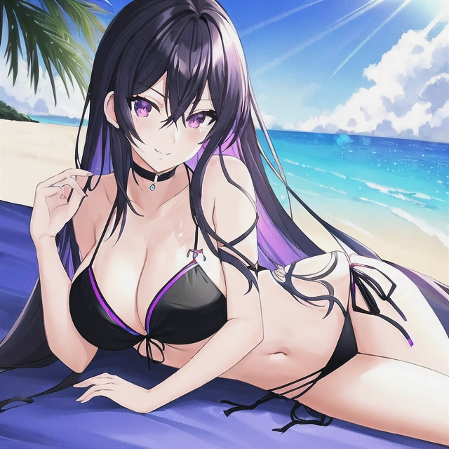 Beach Anime Girl By Somerandomartistx On Deviantart