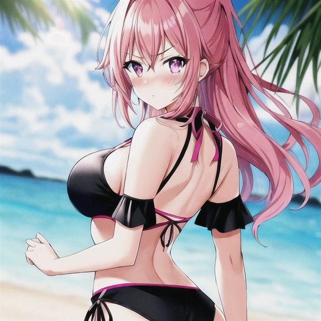 Beach Anime Girl By Somerandomartistx On Deviantart