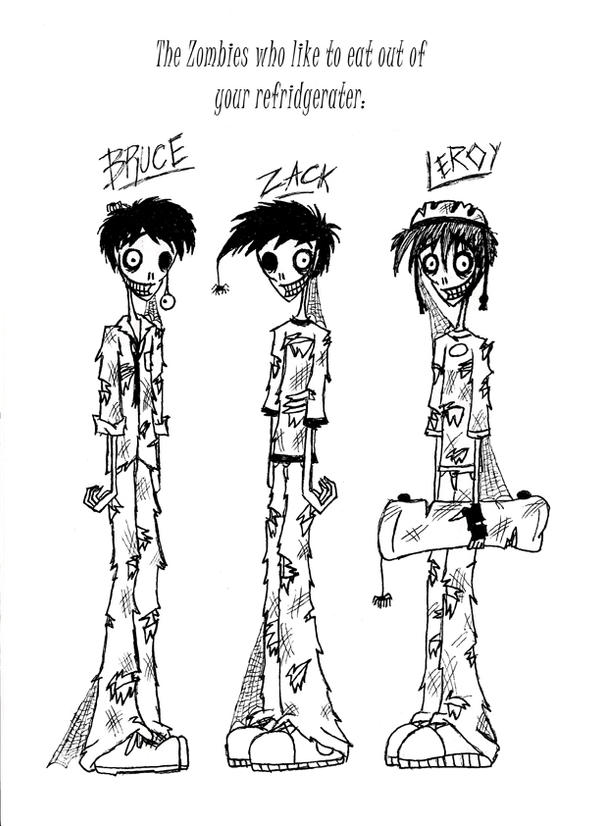 Zombie Boys-Sketch by jack-the-pmpkn-queen on DeviantArt