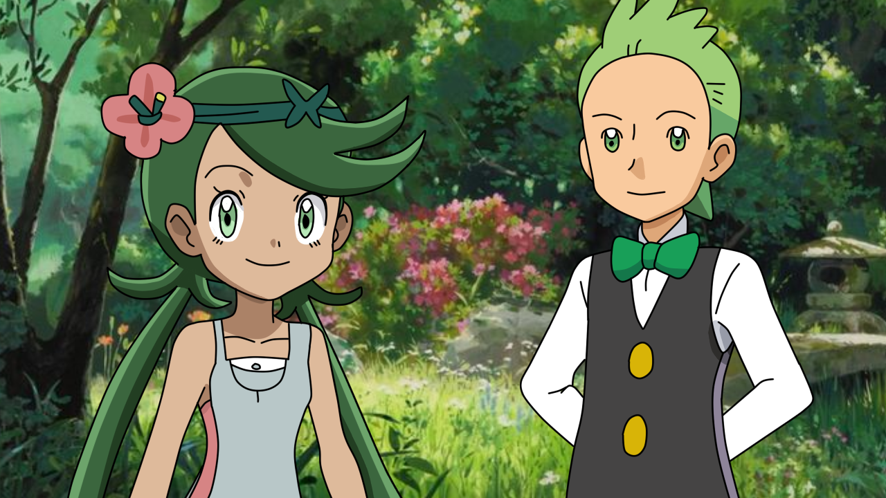 Pokemon Sm Anime Fake Mallow And Cilan By Aquamimi123 On Deviantart