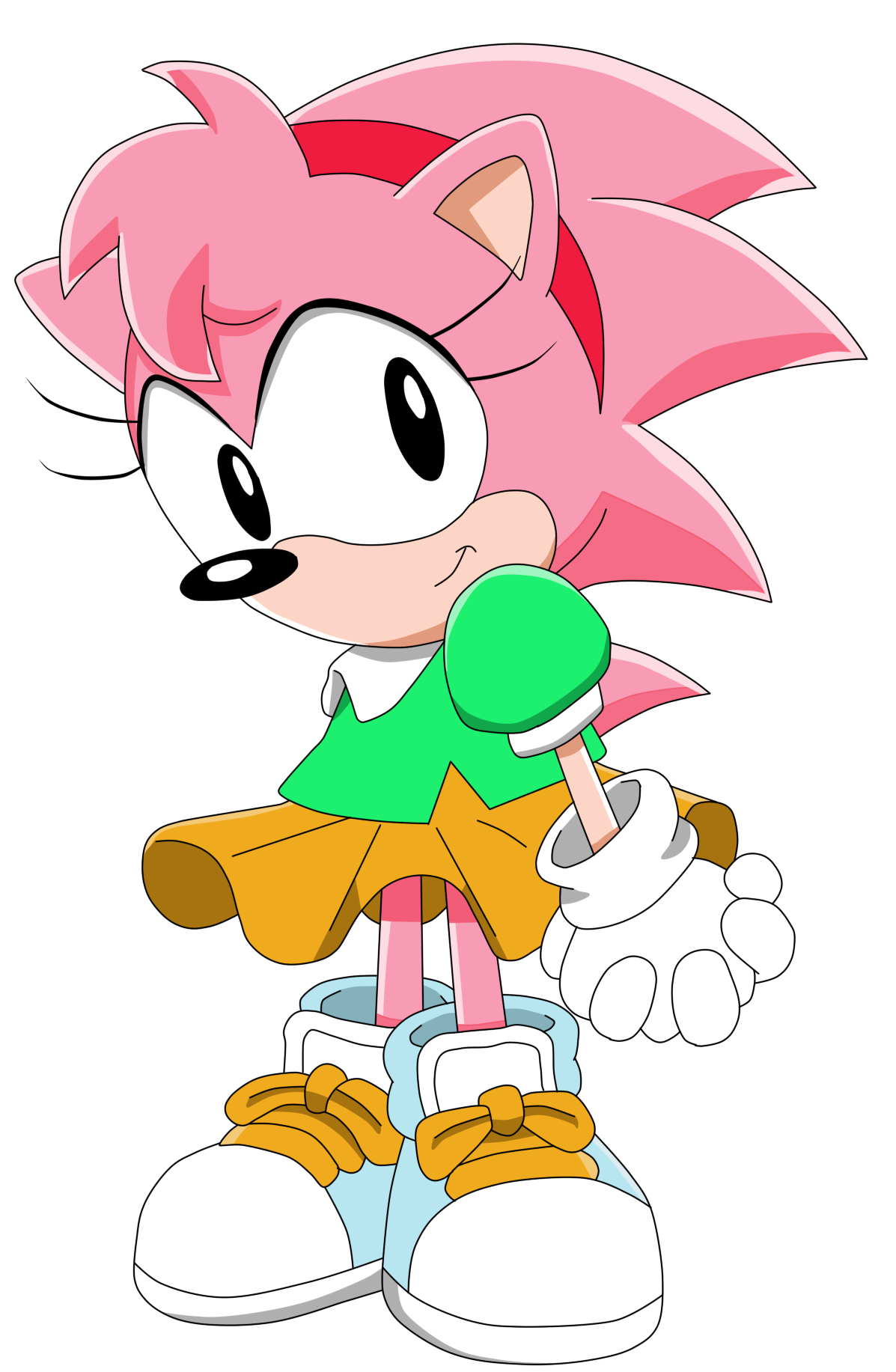 Classic Amy Sonic X Artwork Style By Aquamimi123 On Deviantart