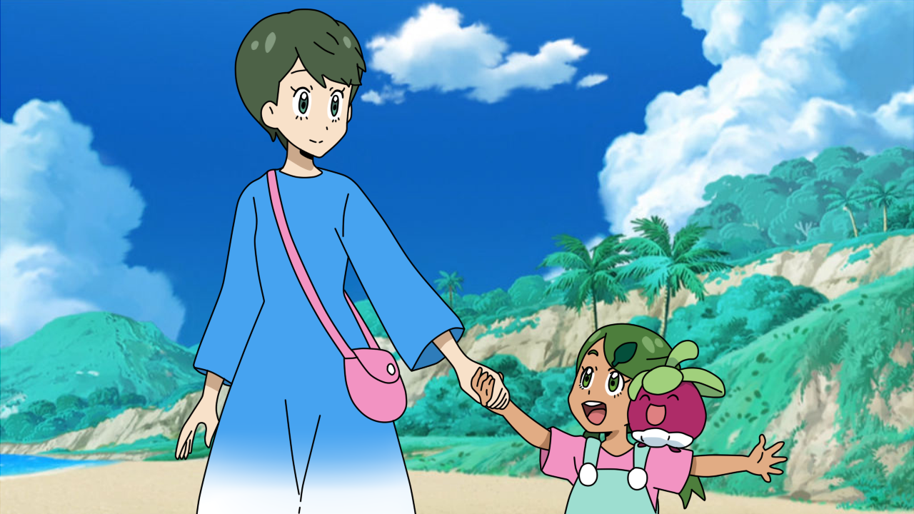 Pokemon Sm Anime Fanart Mallow And Her Mother By Aquamimi123 On