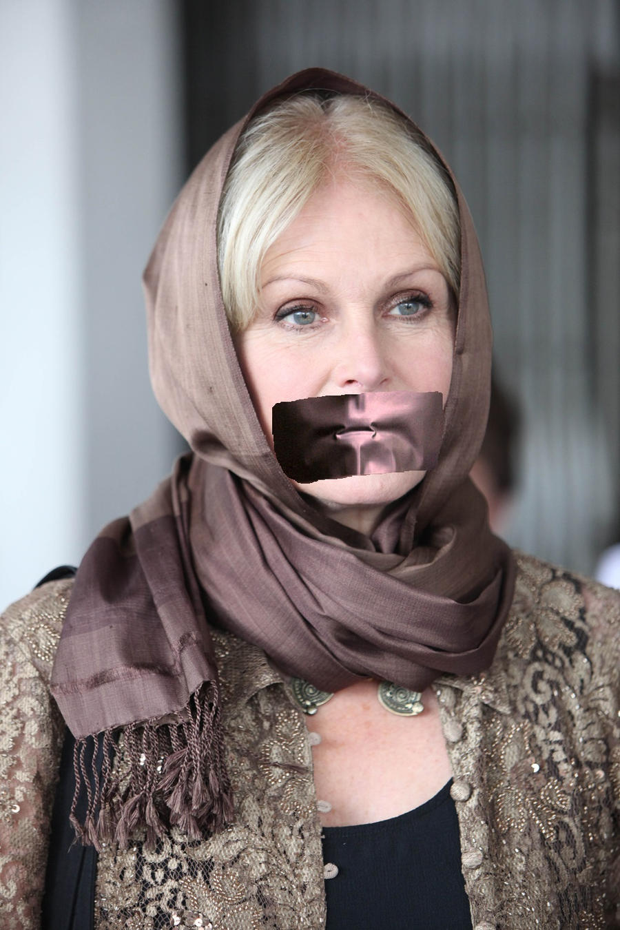 Joanna Lumley Tape Gagged By Sliferred123 On Deviantart