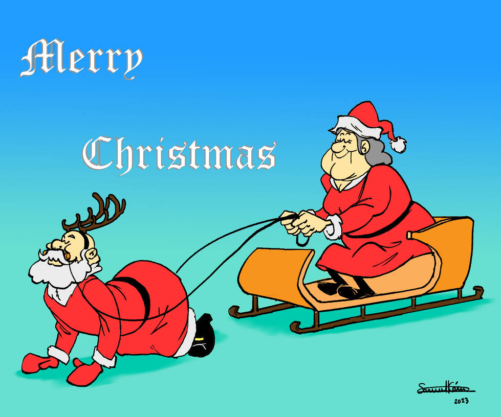 Mrs Clause And Her Husband Santa Claus 2023 By Samuelkem193 On Deviantart