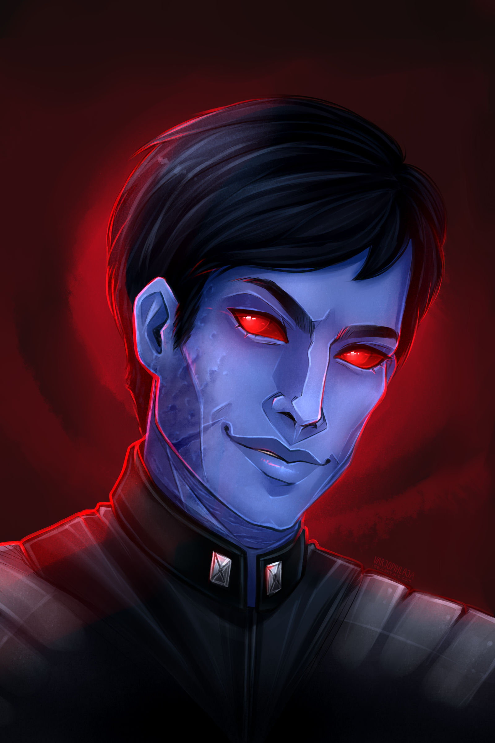 Commission Chiss By Varjopihlaja On Deviantart