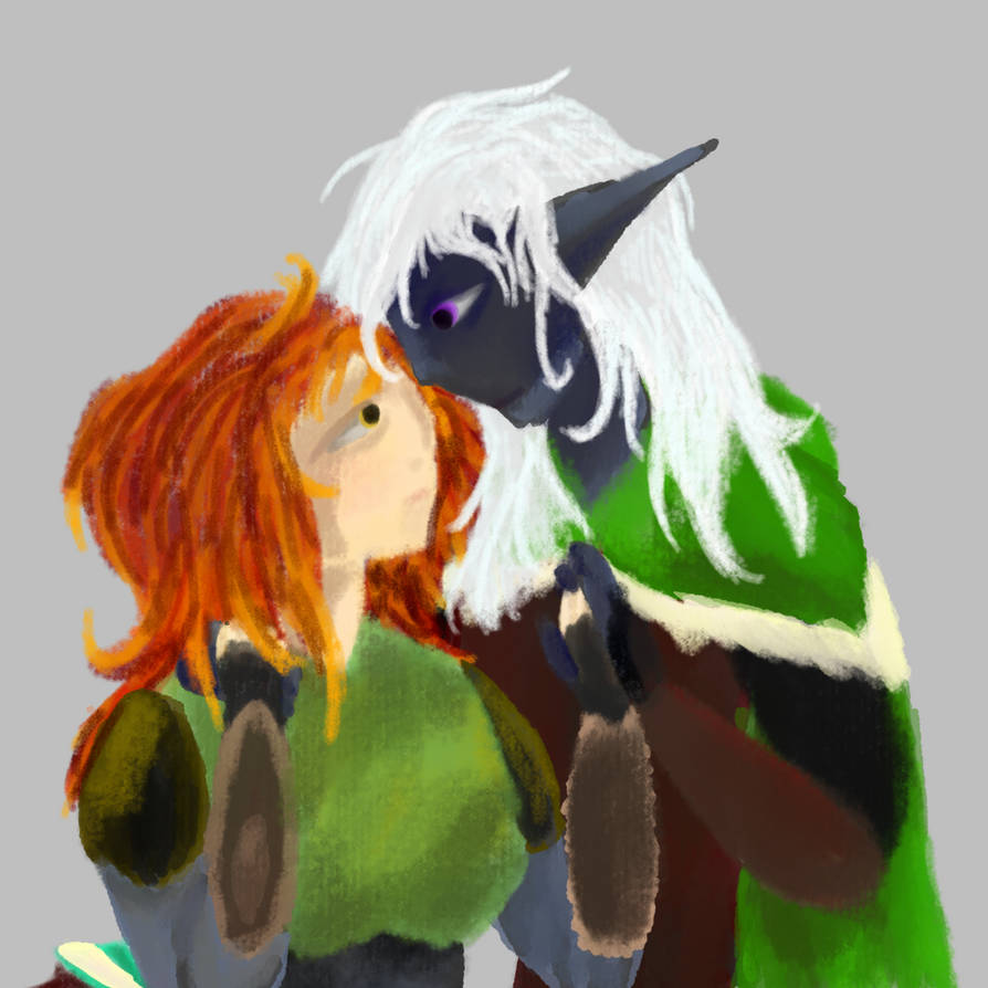 Drizzt And Catti Brie By Amber Scarlet On Deviantart