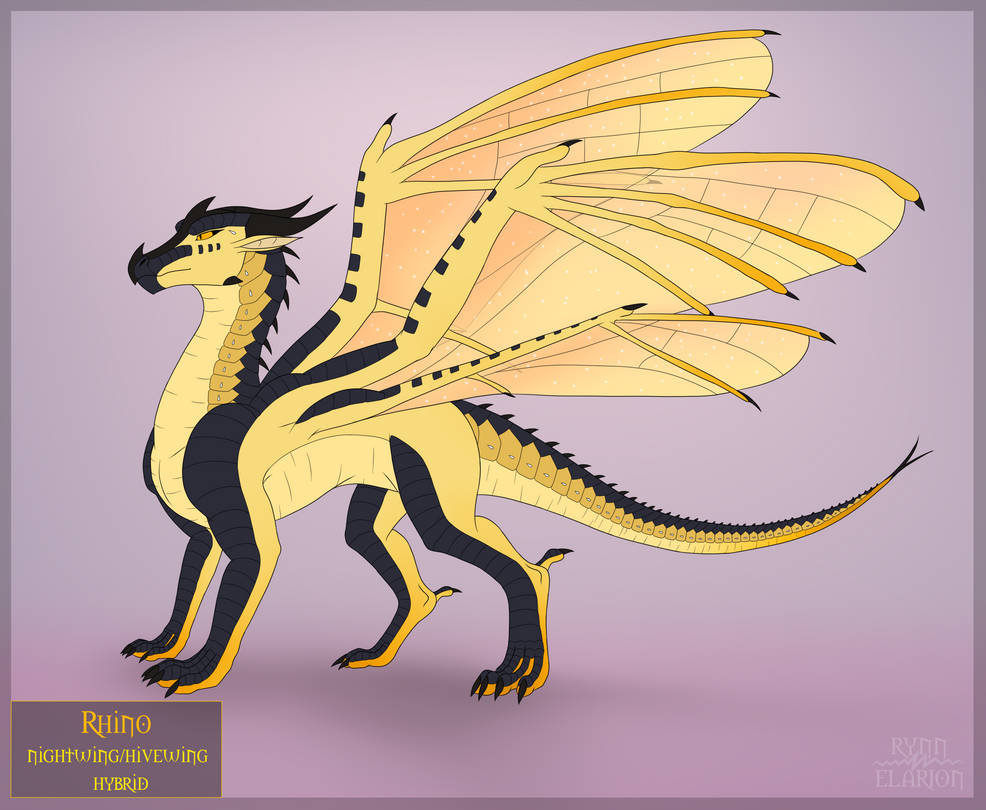 Rhino - nightwing/hivewing hybrid by RynnElarion on DeviantArt Rhino - nightwing/hivewing hybrid by RynnElarion on DeviantArt