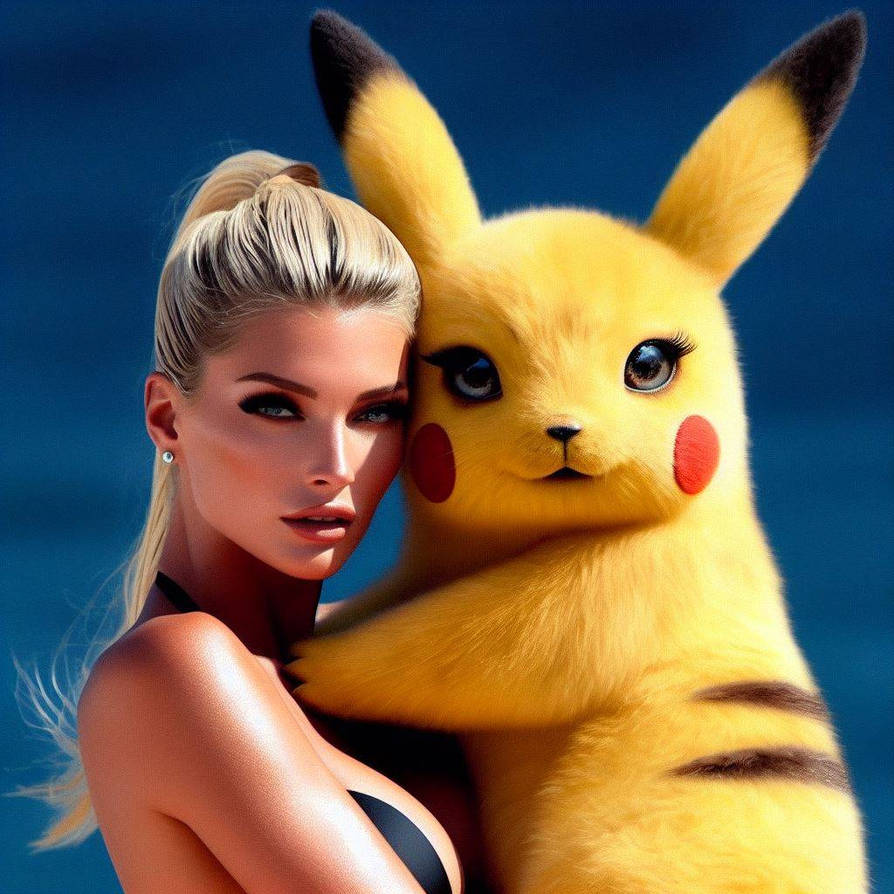 Lady And Her Pikachu By G3na1 On Deviantart