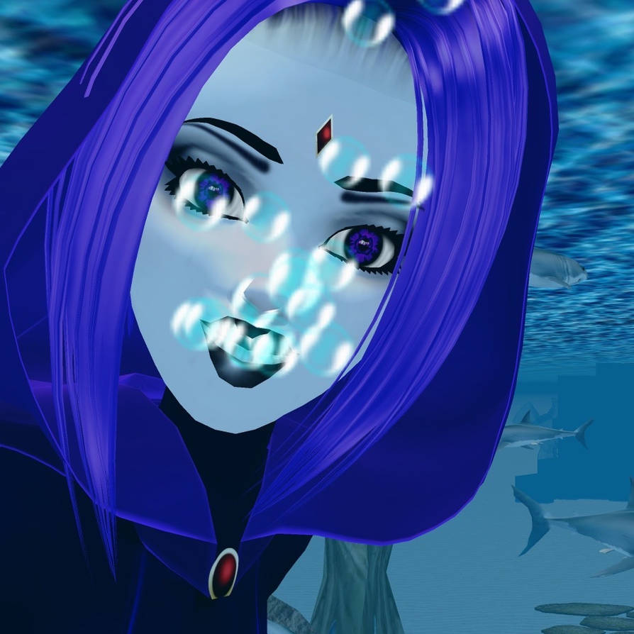 Teen Titans Raven Underwater By Chrisgraduate27 On Deviantart