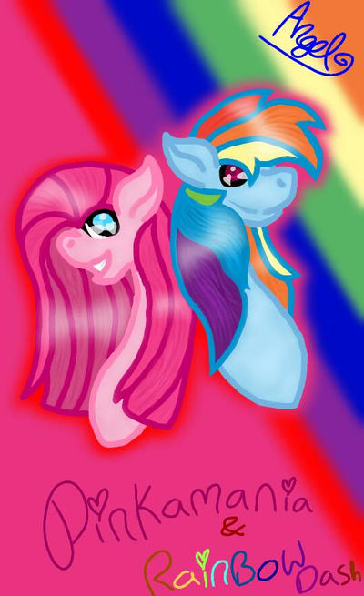 Pinkamena Rainbow Dash By Angelwhooves123 On Deviantart
