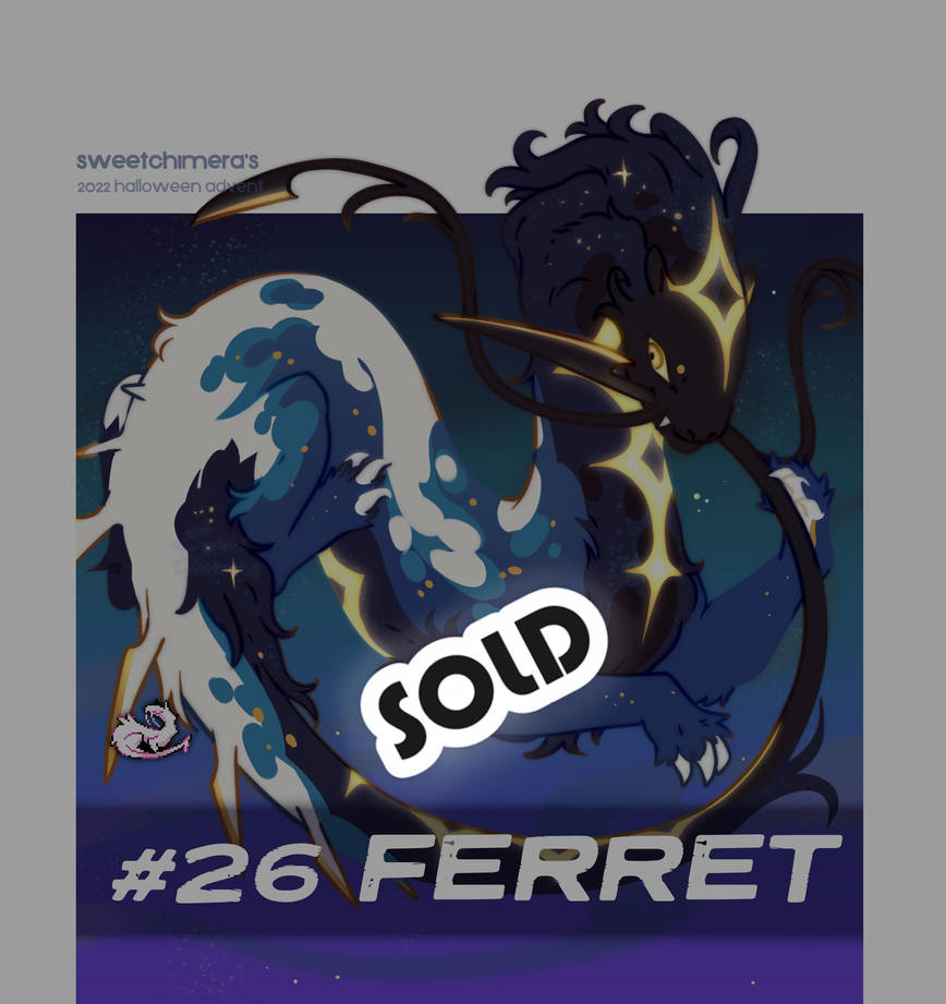 CLOSED | #26 FERRET - 2022 Halloween Advent by BYTE-Beast on DeviantArt CLOSED | #26 FERRET - 2022 Halloween Advent by BYTE-Beast on DeviantArt