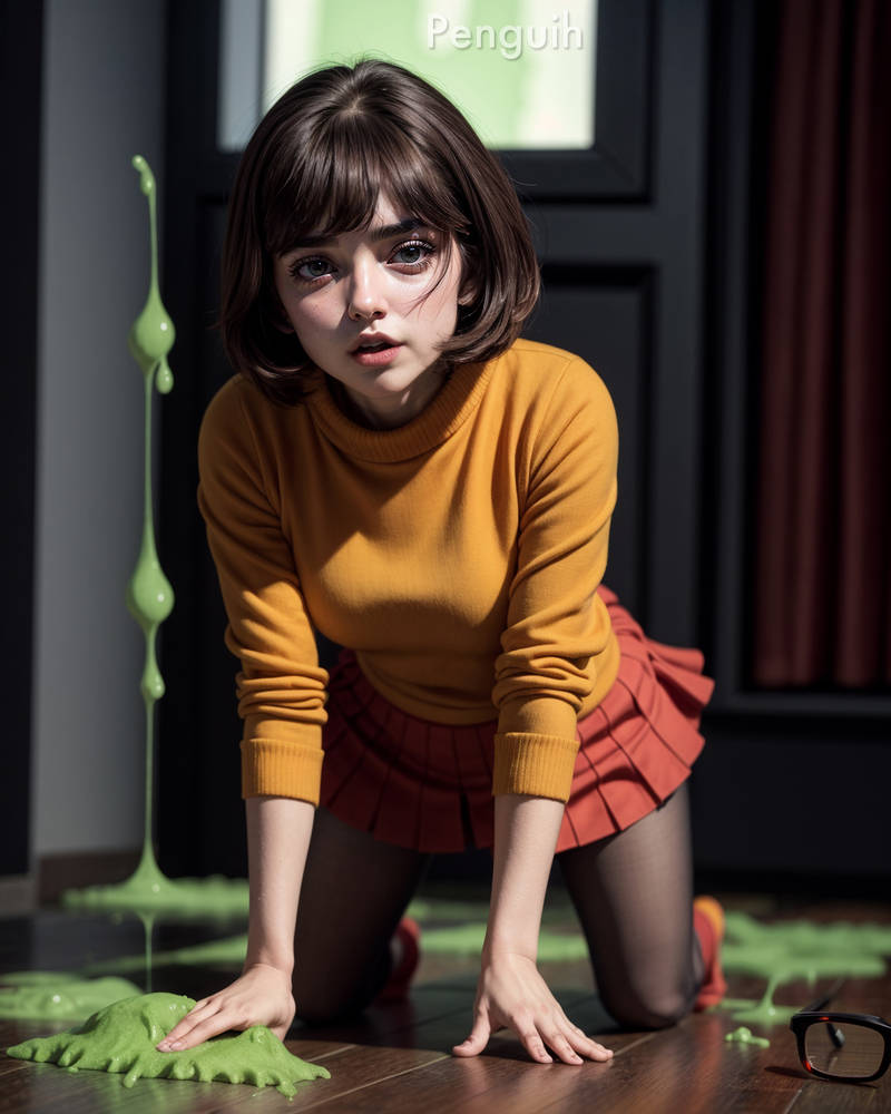 Velma Dinkley Lost Her Glasses In Slime By Penguih On Deviantart