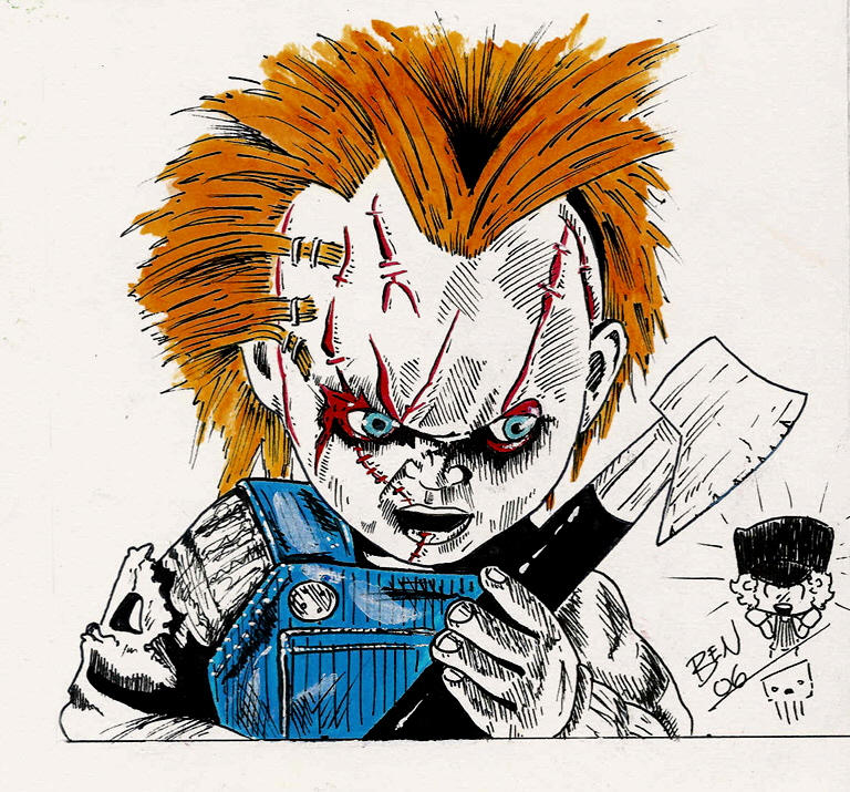 seed of chucky coloring pages