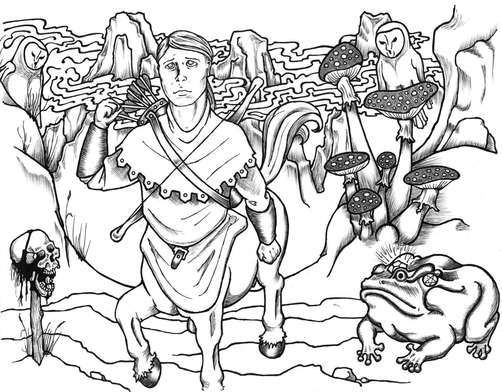 Centaur scene by ppunker on DeviantArt