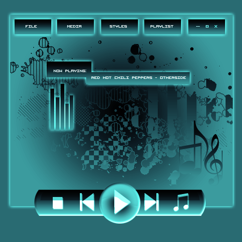 Simple Media Player Skin by kamagfx on DeviantArt