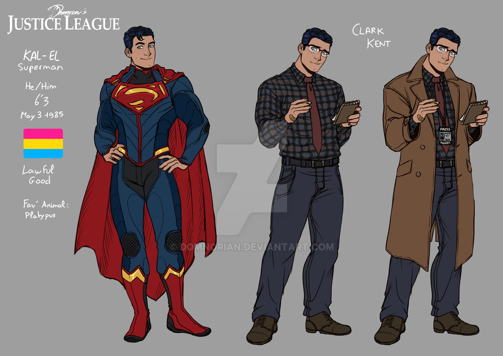 Superman Clark Kent Kal El Character Design By Domnorian On Deviantart