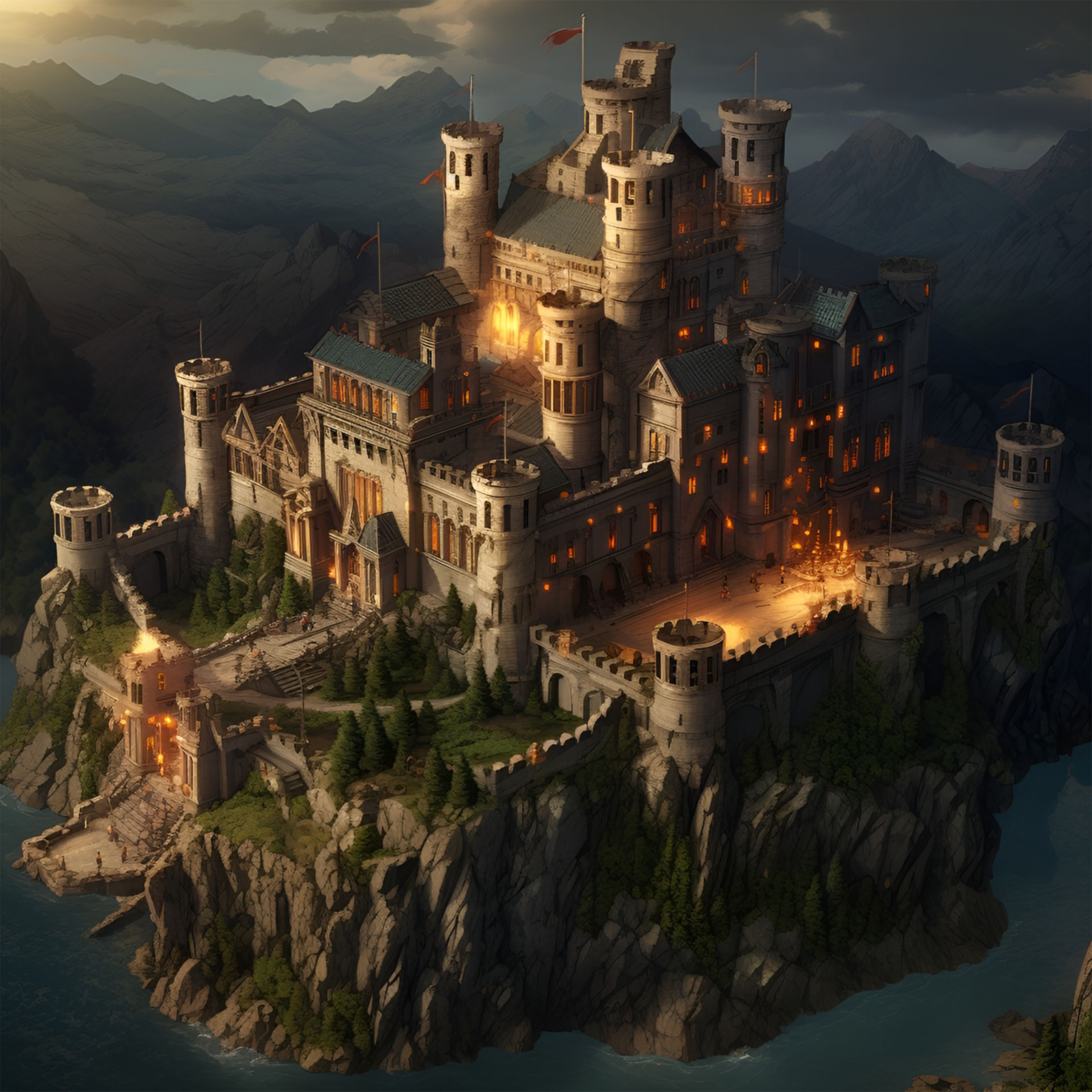 Castle. Fantasy castlescape. RPG setting by Dissunder on DeviantArt Castle. Fantasy castlescape. RPG setting by Dissunder on DeviantArt
