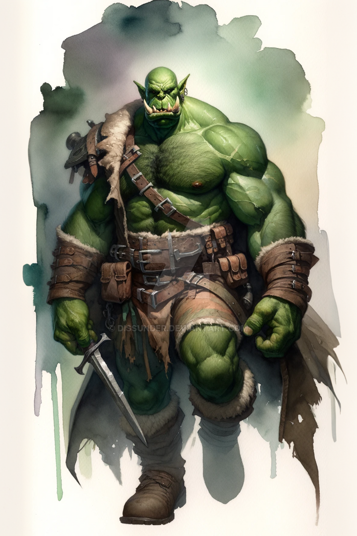 Orc Male Character Adoptable Art 8 By Dissunder On Deviantart