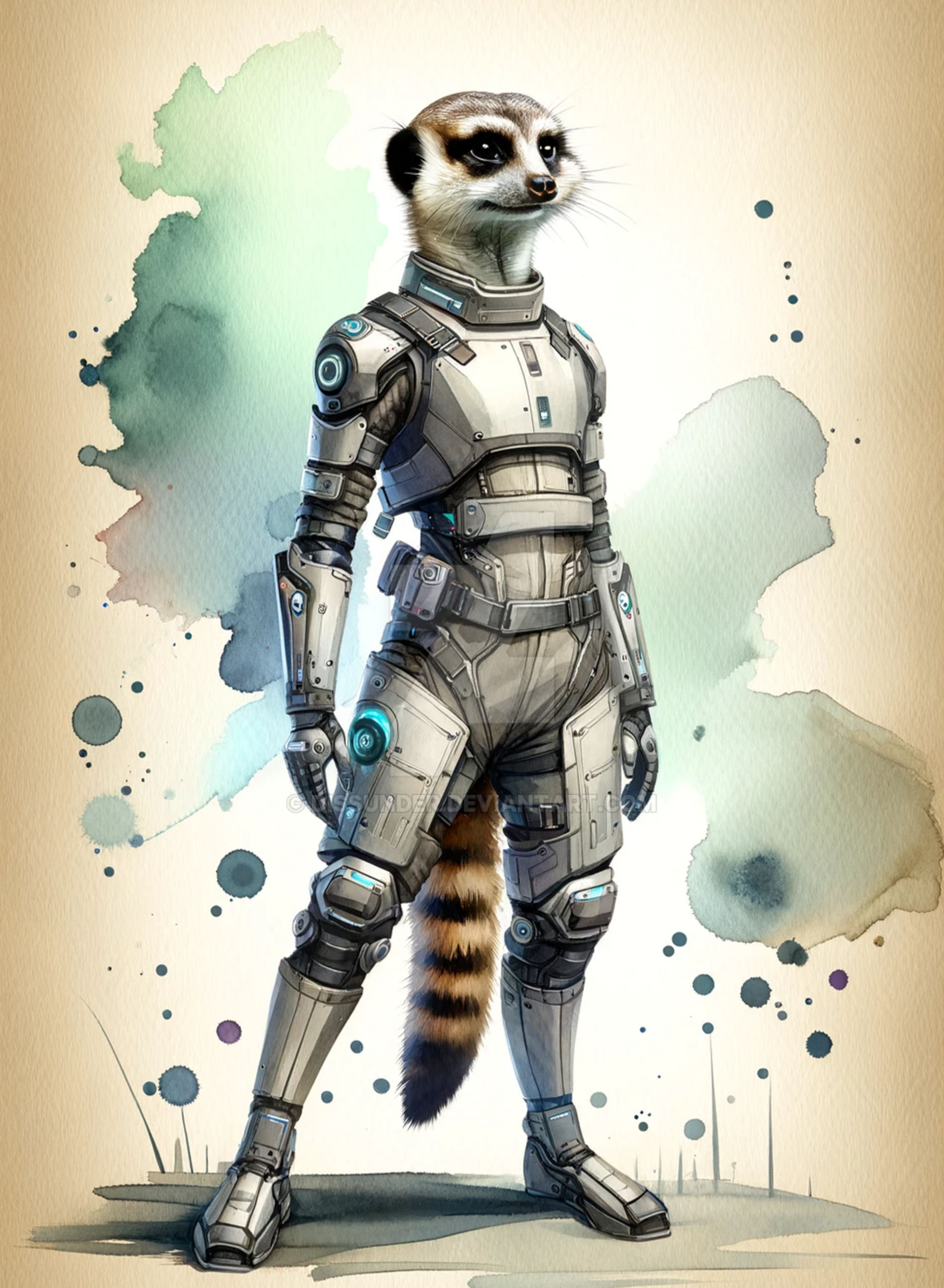Sci Fi Anthro Meerkat Male Character Adopt 8 By Dissunder On Deviantart