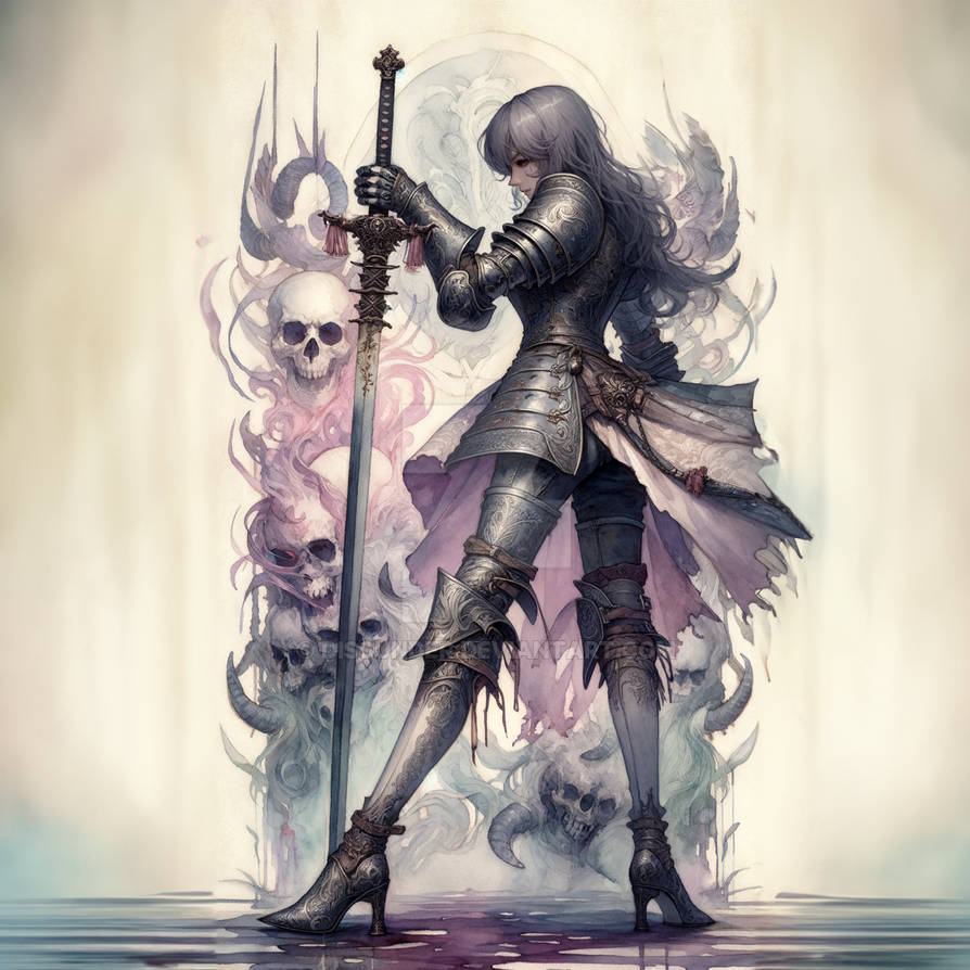 Paladin Lady Knight Adoptable Character Art 7 By Dissunder On Deviantart