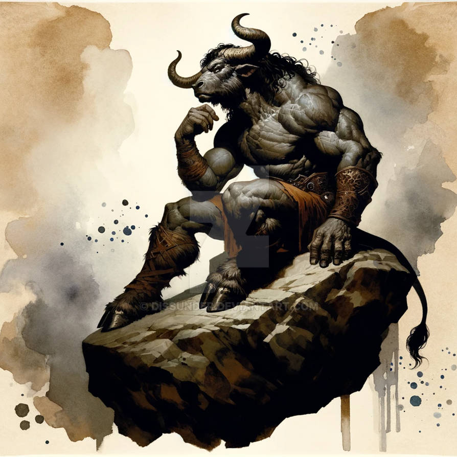 Minotaur Adoptable Male Character Art 6 By Dissunder On Deviantart