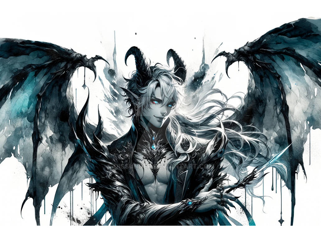 Incubus Male Winged Demon Character Art By Dissunder On Deviantart
