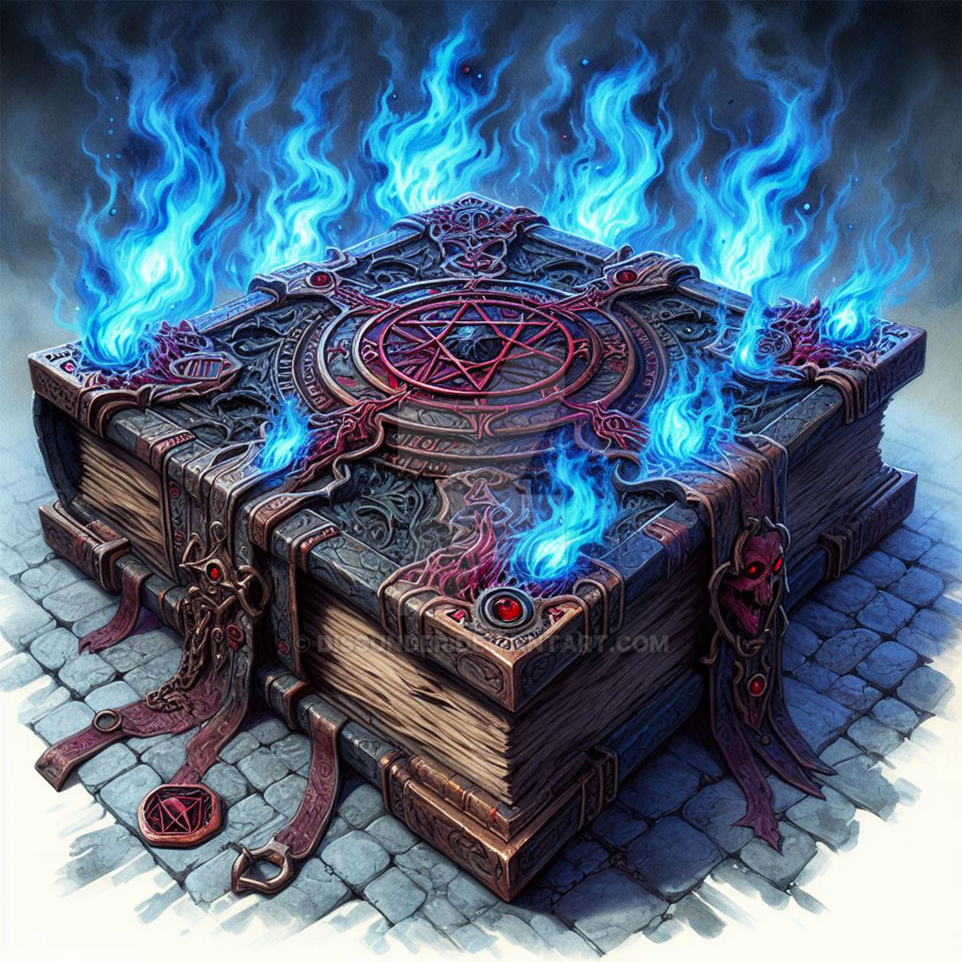 Tome Of The Azure Inferno Dnd Rpg Item 5 By Dissunder On Deviantart