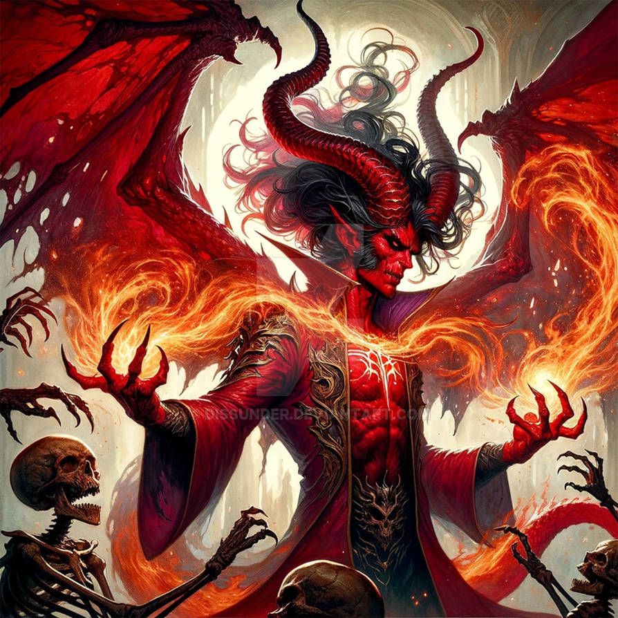 Incubus Winged Necromancer Horned Character By Dissunder On Deviantart