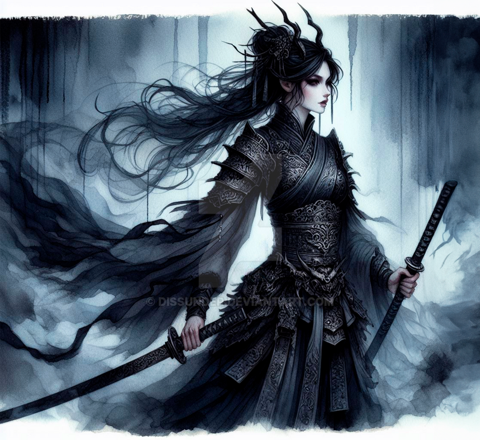 Human Female Samurai Character Art Adoptable By Dissunder On Deviantart