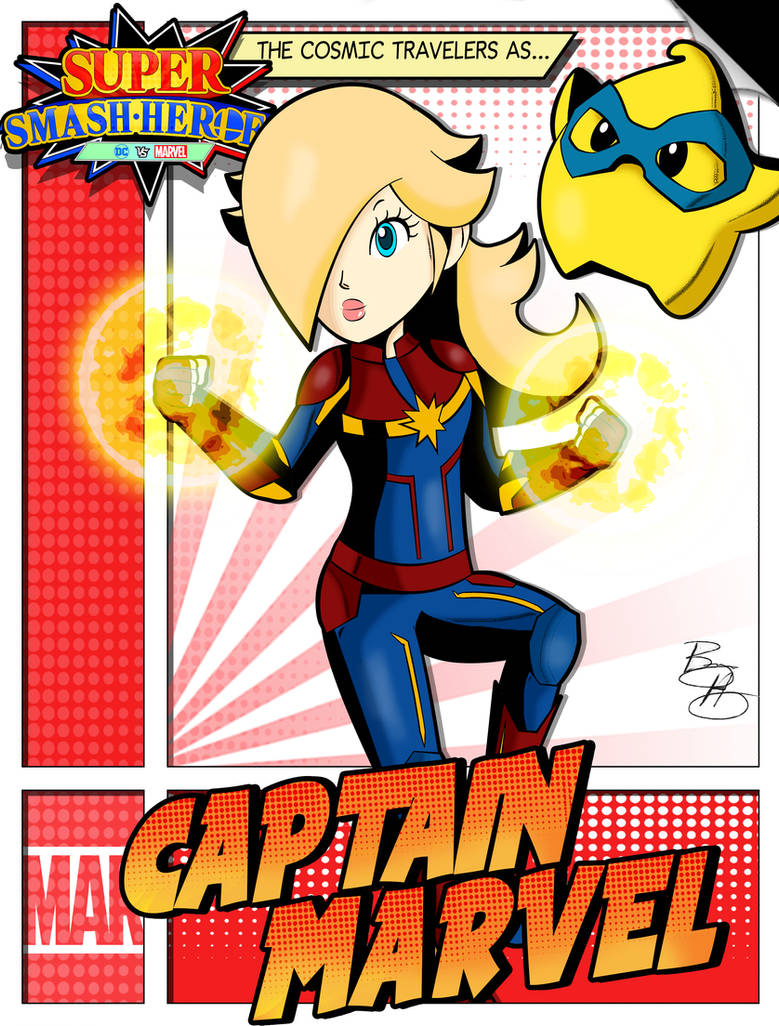 Super Smash Heroes Rosalina X Captain Marvel By Xeternalflamebryx On