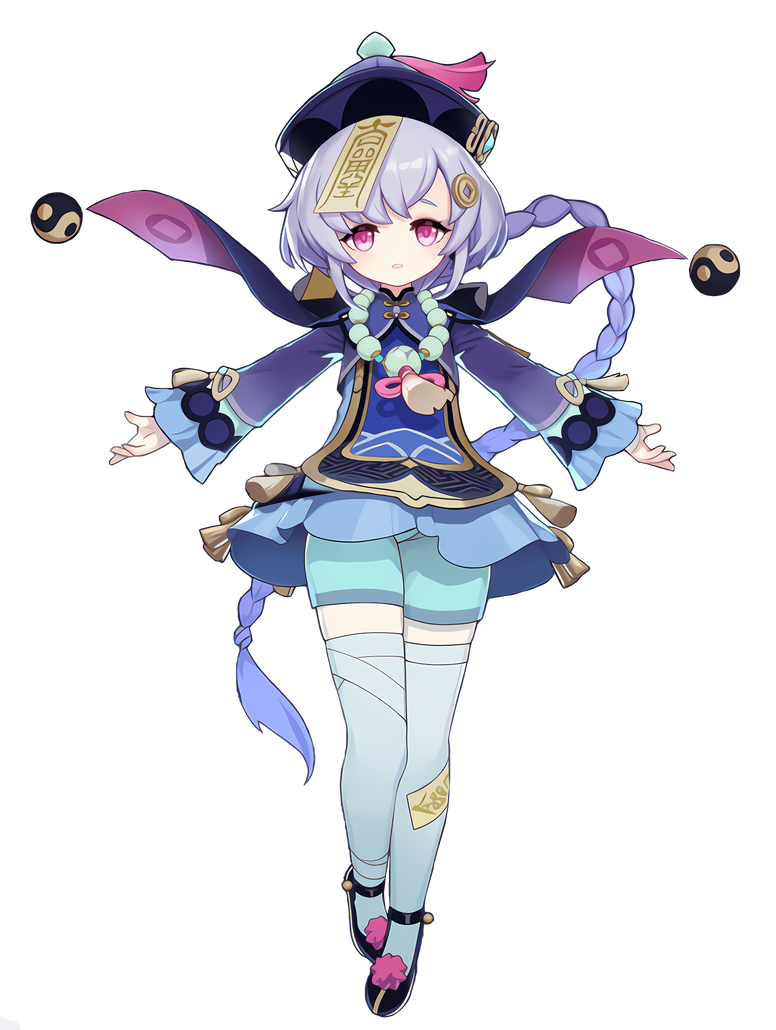 Genshin Impact Qiqi Full Render Gacha Art By Nagarachireal On
