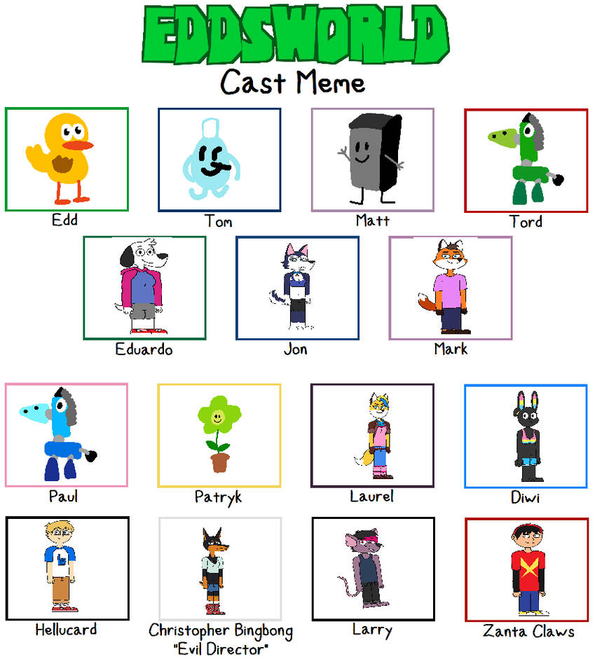 Requested My Eddsworld Cast Meme By Ezekielzian On Deviantart
