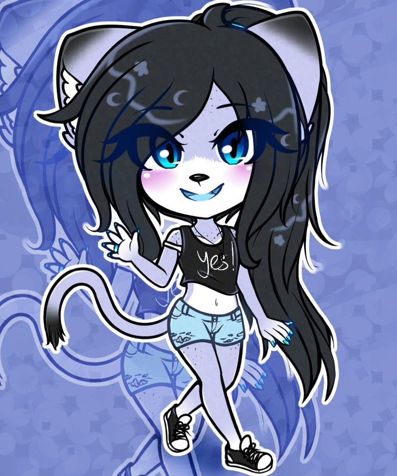 Moon Cat Furry Ver By Kuronekokimiart On Deviantart