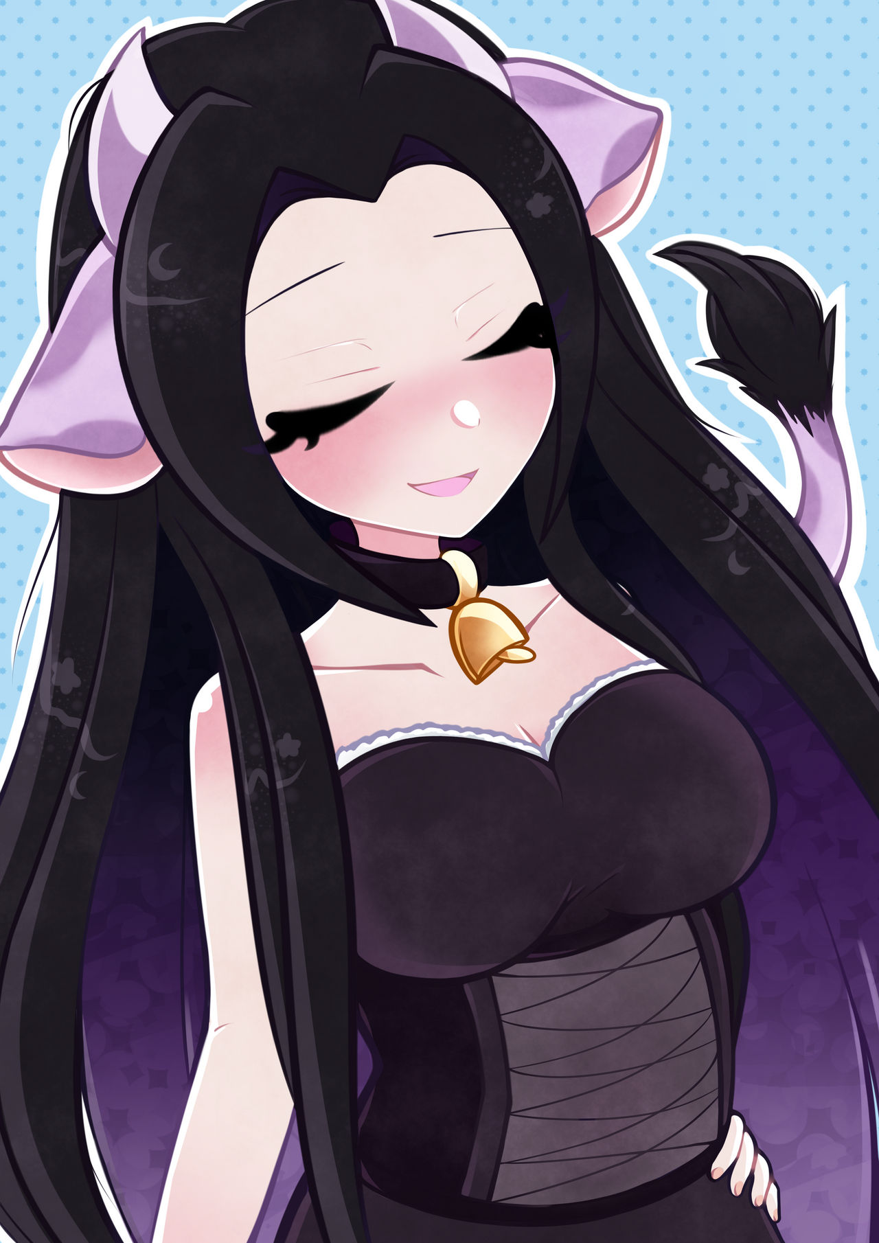 Long Haired Beauty By Kuronekokimiart On Deviantart