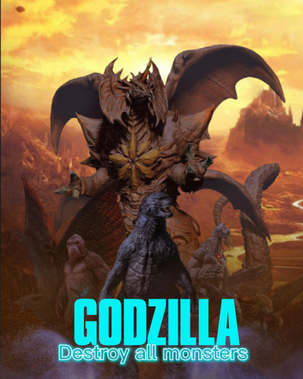 Godzilla: Destroy all Monsters fan made poster by QueenMothraVore on ... Godzilla: Destroy all Monsters fan made poster by QueenMothraVore on ...