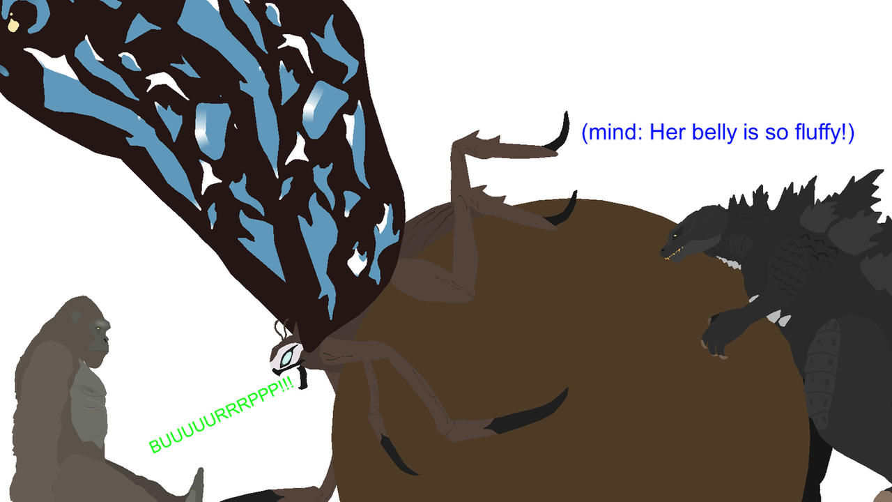 Mothra Digests Ghidorah 24 Mothra Vore By Queenmothravore On Deviantart