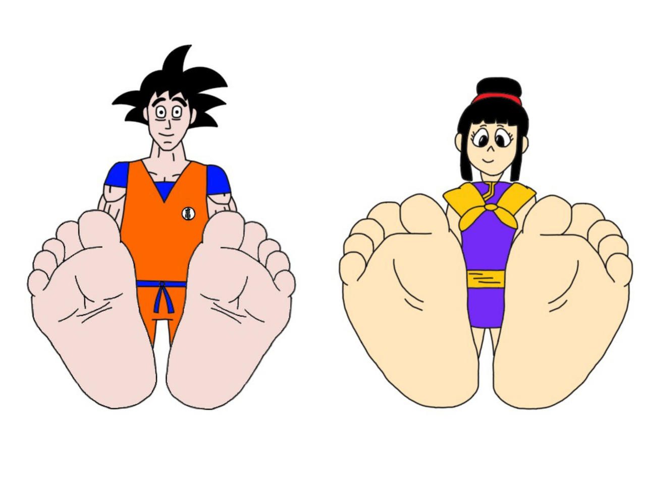 Goku And Chichi Feet Tease By Maracroce32 On Deviantart