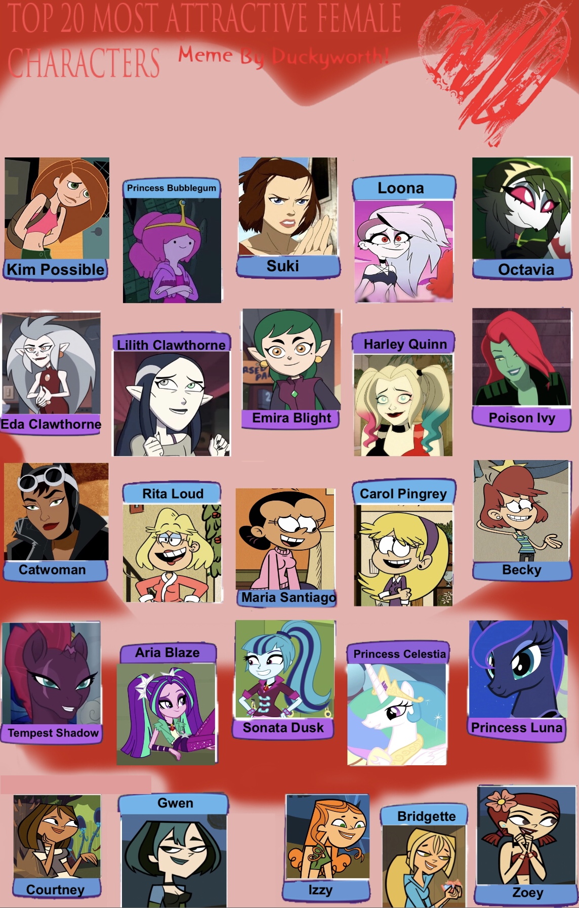Another 25 Attractive Female Characters By Matthiamore On Deviantart