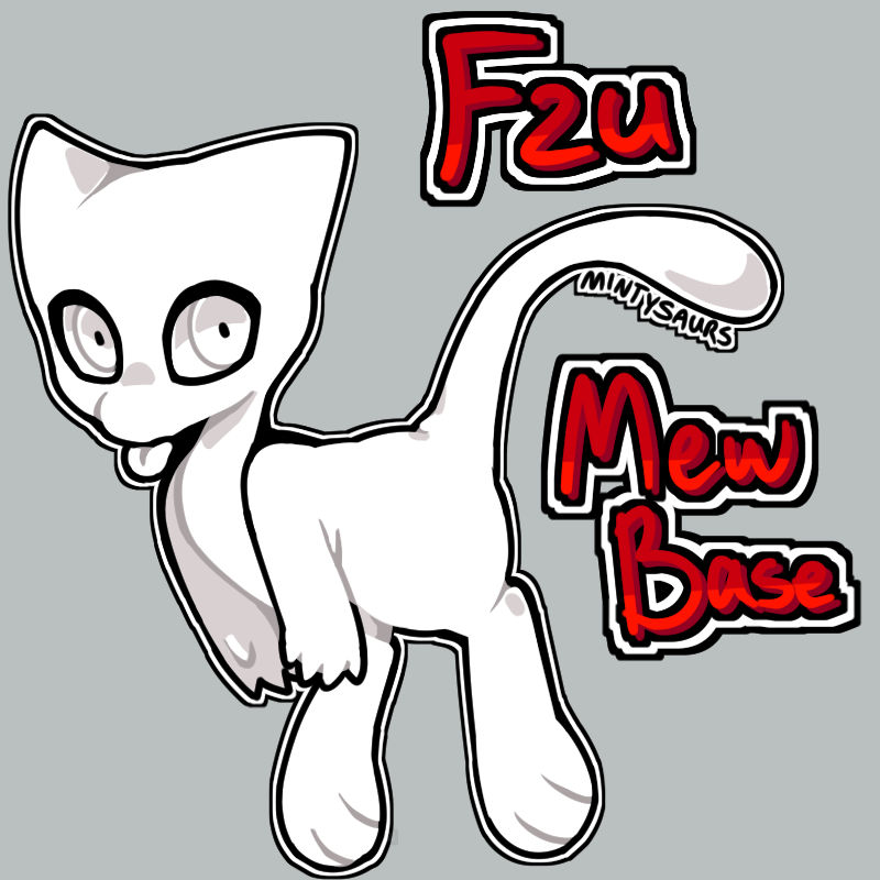 F2u Mew Blep Base By Mintysaurs On Deviantart
