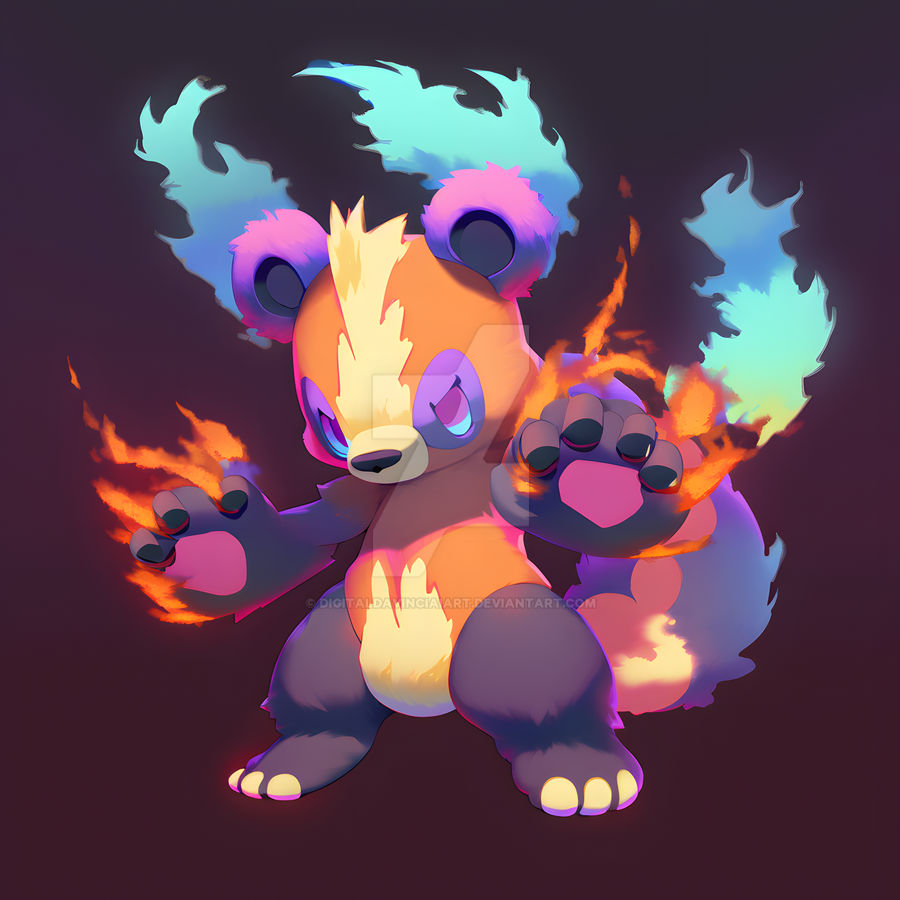 A Fire And Poison Type Pokemon By Digitaldavinciaiart On Deviantart