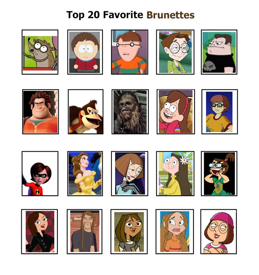 My Top 20 Favorite Brunettes By Frogwoodproductions On Deviantart