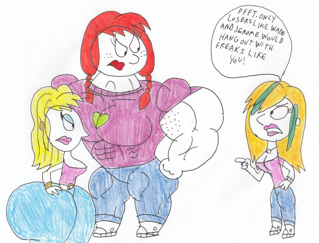 Blockhead Girls And The Mean Girl By Sithvampiremaster27 On Deviantart