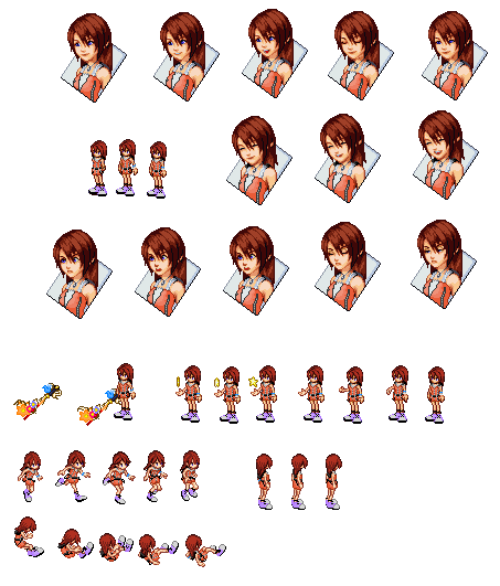 Kairi KH2 Sprite Sheet by LuvAkuFa on DeviantArt