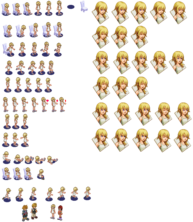 Namine KH2 Sprite Sheet by LuvAkuFa on DeviantArt