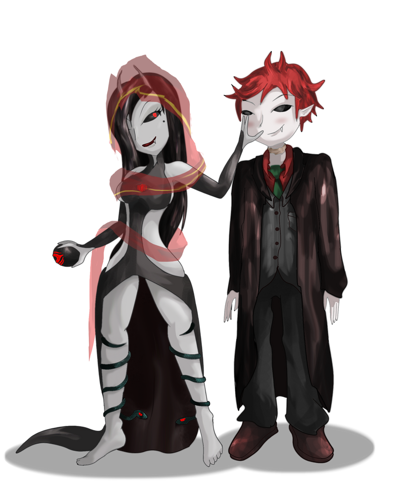 Commission Another Dark Couple By Indie Draws On Deviantart