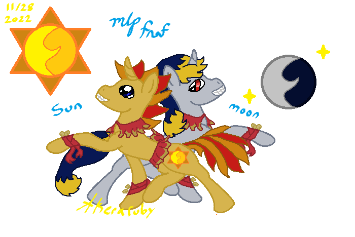 Mlp Fnaf Sun Moon By Akeraruby On Deviantart