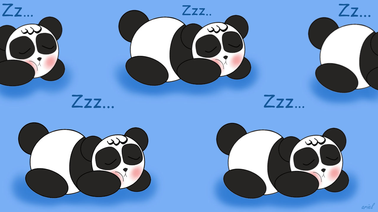 Sleepy Panda By Rainbowtear10 On Deviantart