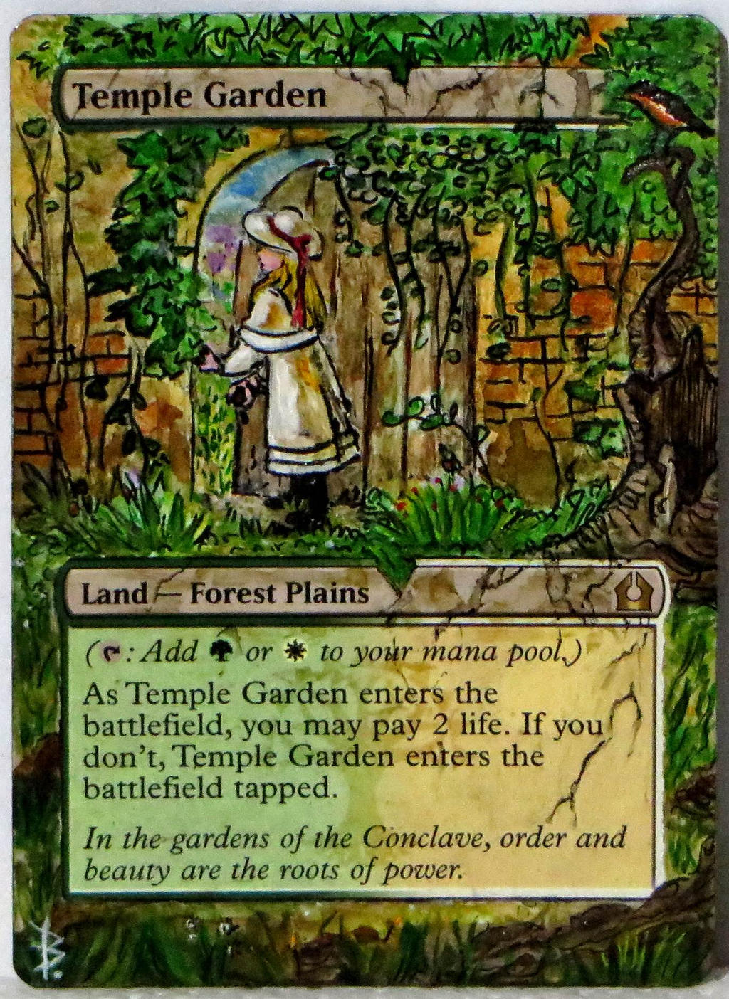 Altered Art Mtg Temple Garden Secret Garden By Brunoprataaltermtg On Deviantart